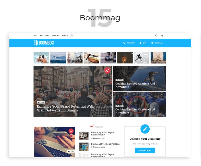 Review of the Boombox Viral Magazine WordPress Theme